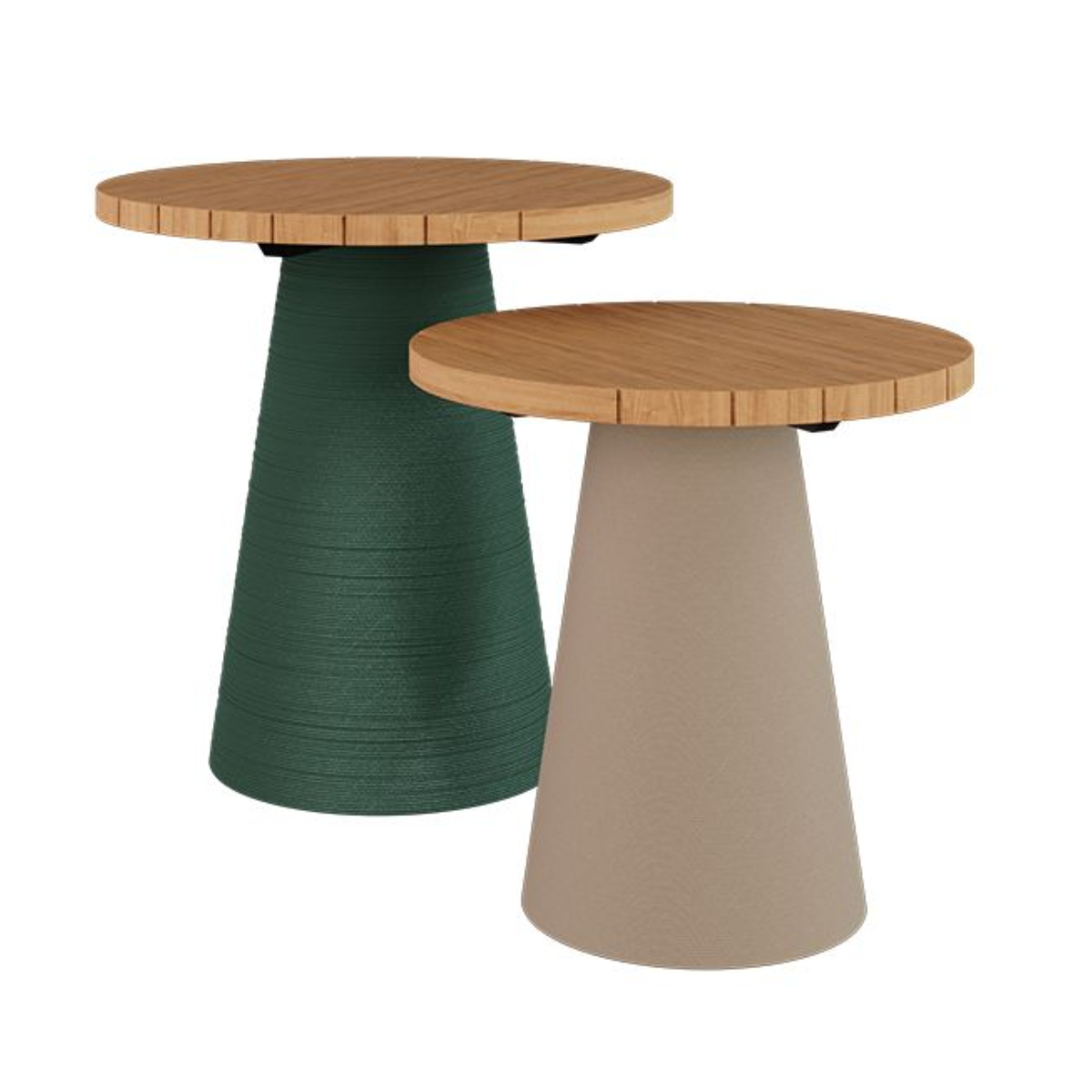 Mesa Lateral Cone Tampo Madeira – Forthouse