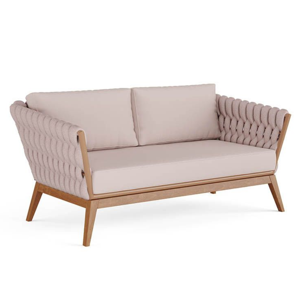 Sofá Nápoles 2 Lugares Tricô Vertical – Forthouse